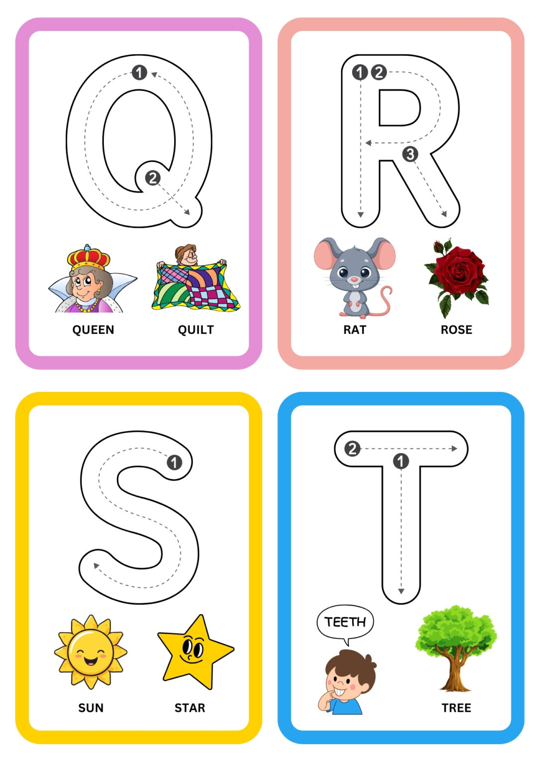 Free Printable Alphabet Flashcards - Number Dyslexia