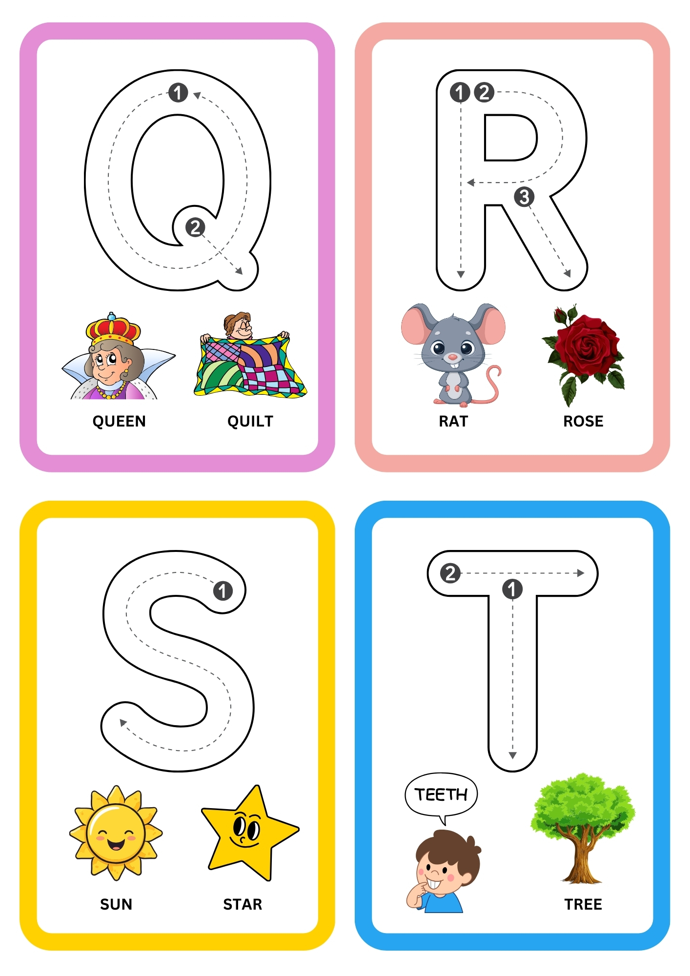 Free Printable Alphabet Flashcards - Number Dyslexia