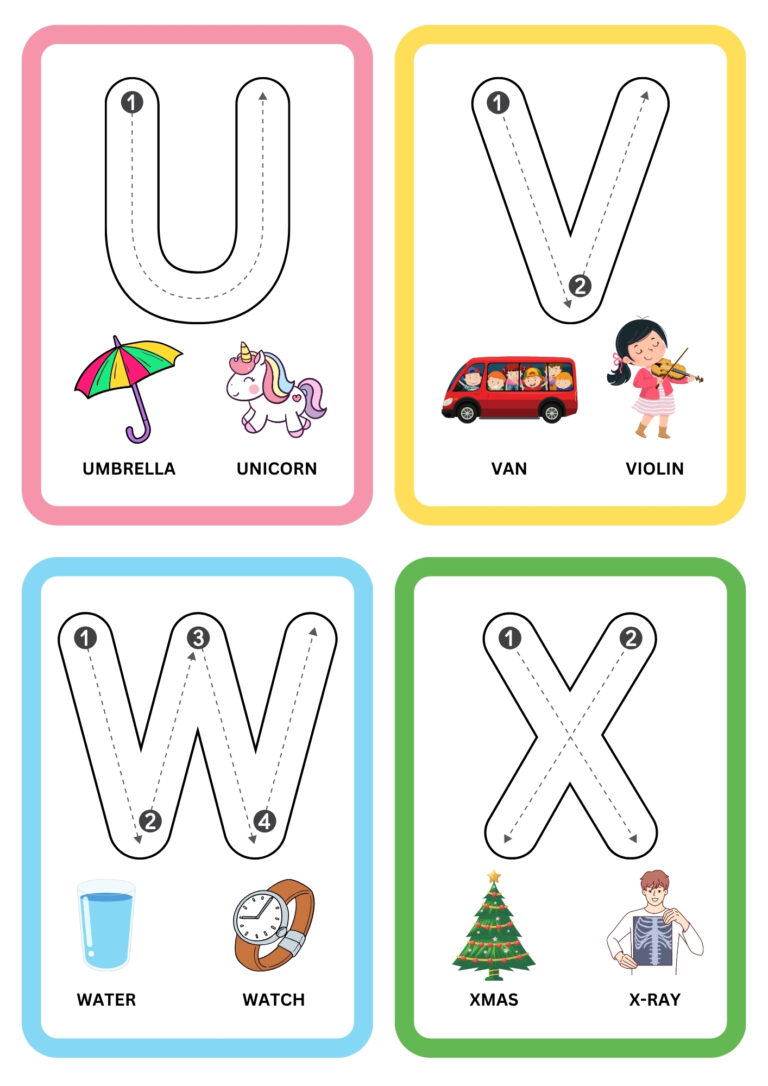 Free Printable Alphabet Flashcards - Number Dyslexia