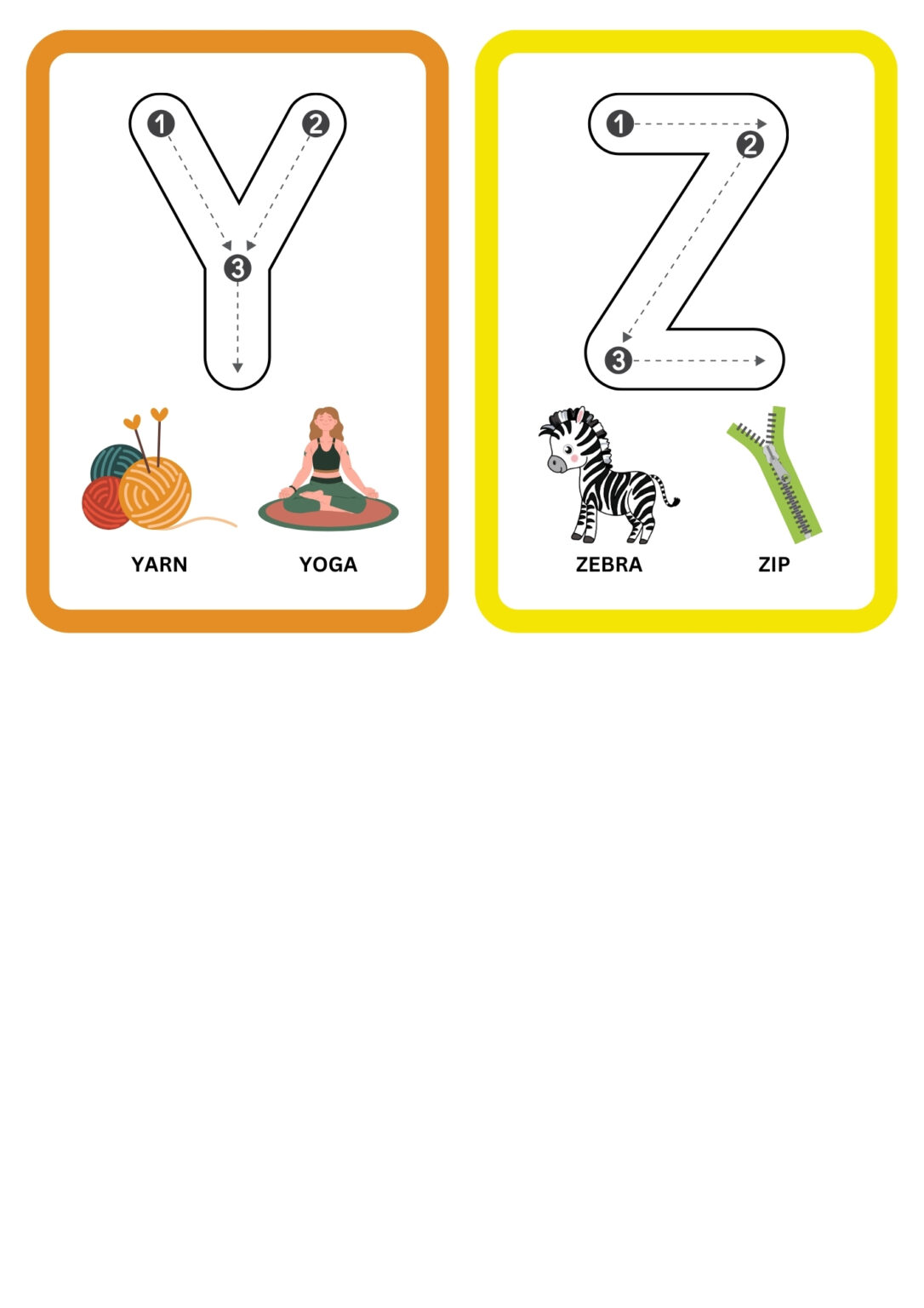 Free Printable Alphabet Flashcards - Number Dyslexia