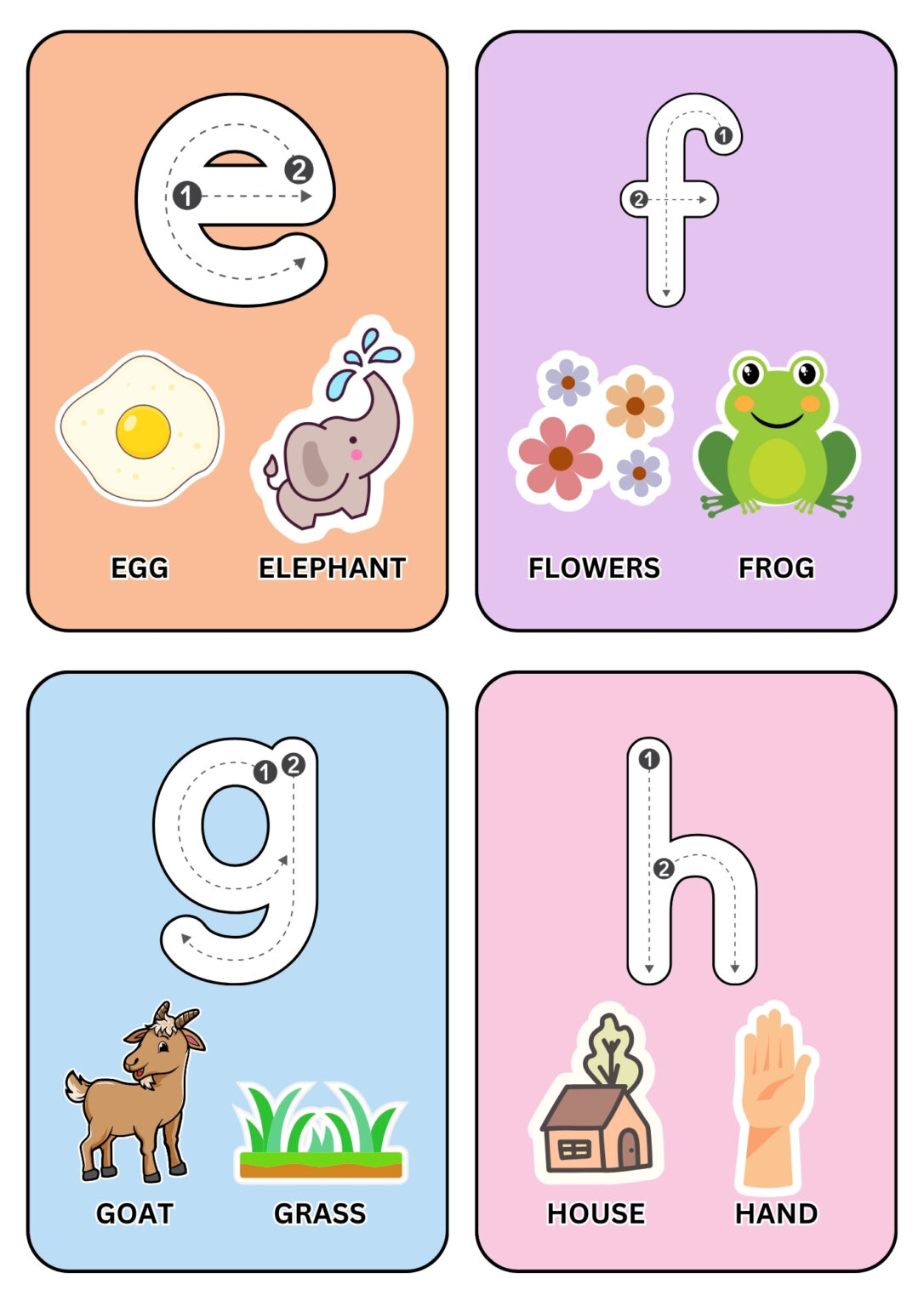 Free Printable Alphabet Flashcards - Number Dyslexia