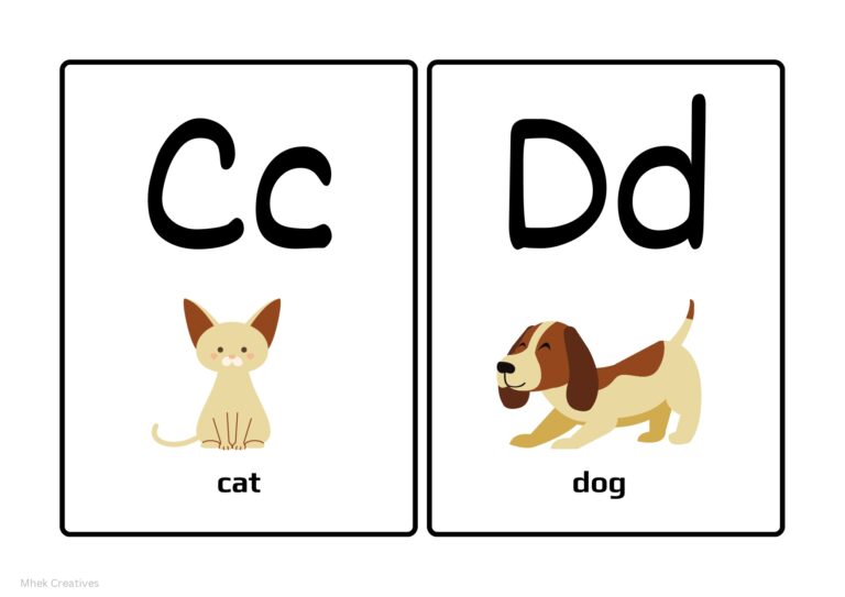 Free Printable Alphabet Flashcards - Number Dyslexia
