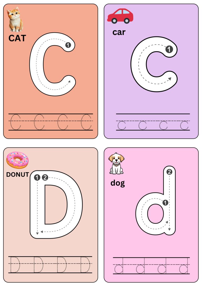 Free Printable Alphabet Flashcards - Number Dyslexia