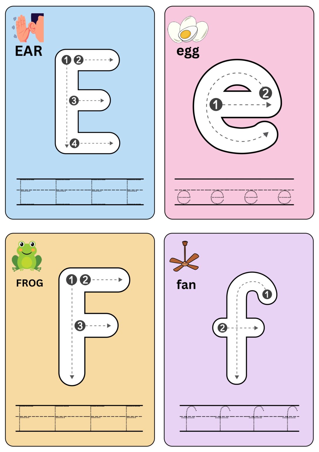 Free Printable Alphabet Flashcards - Number Dyslexia