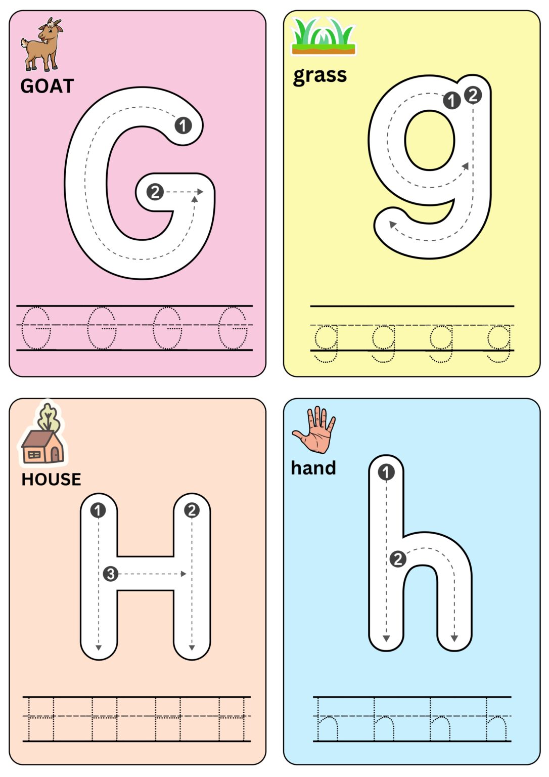 Free Printable Alphabet Flashcards - Number Dyslexia