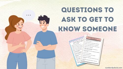 Printable List Of Questions to Ask to Get to Know Someone - Number Dyslexia