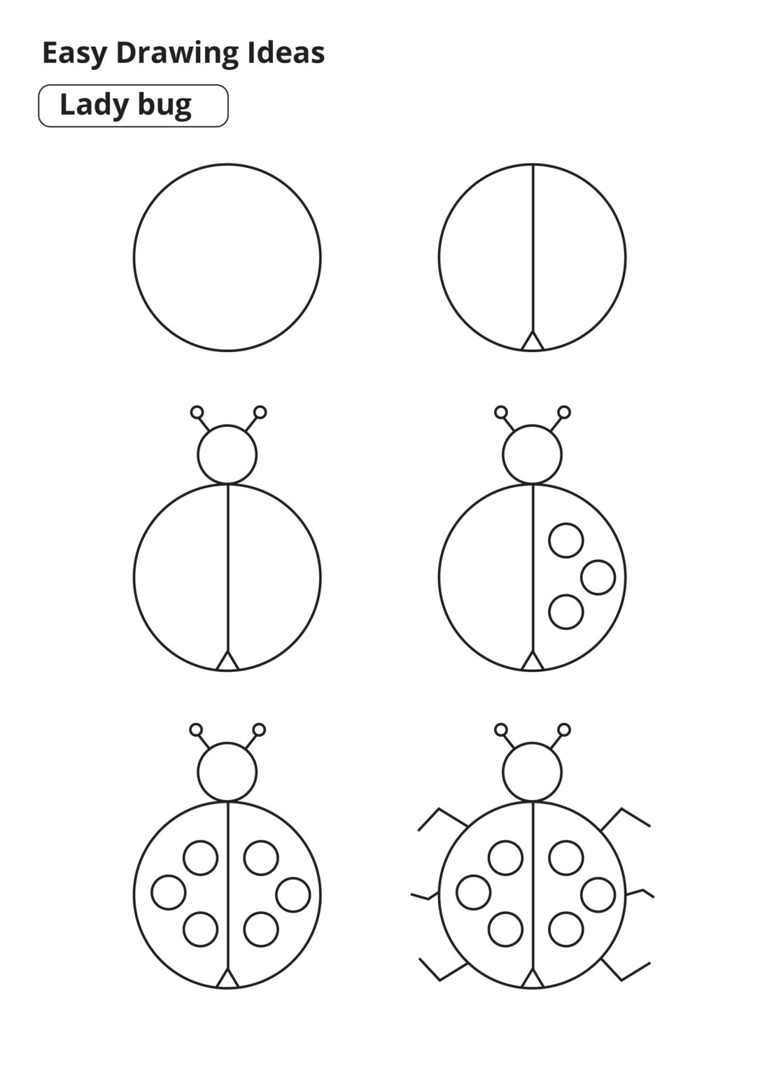 Easy Drawing Ideas Using Shapes Sheets For Kids - Number Dyslexia