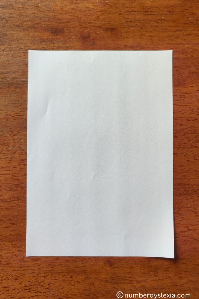 DIY Paper Squishy - Number Dyslexia