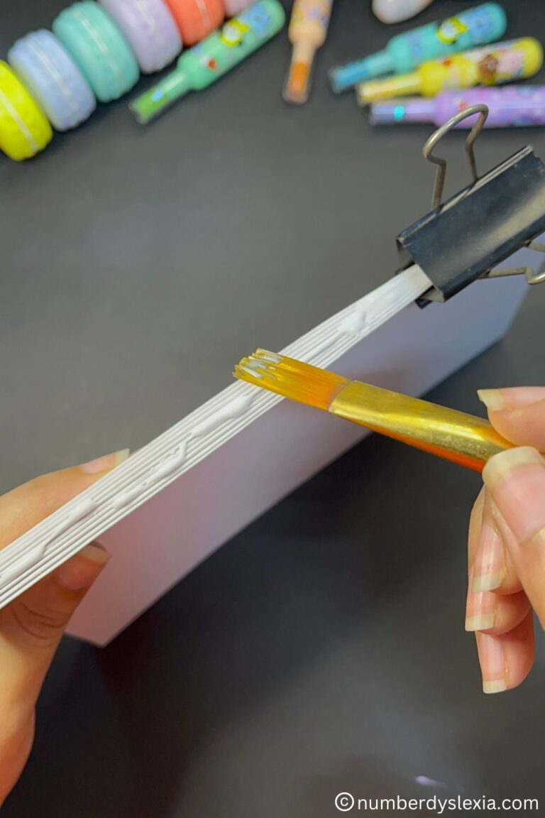 DIY Easy Handmade Journal - Number Dyslexia