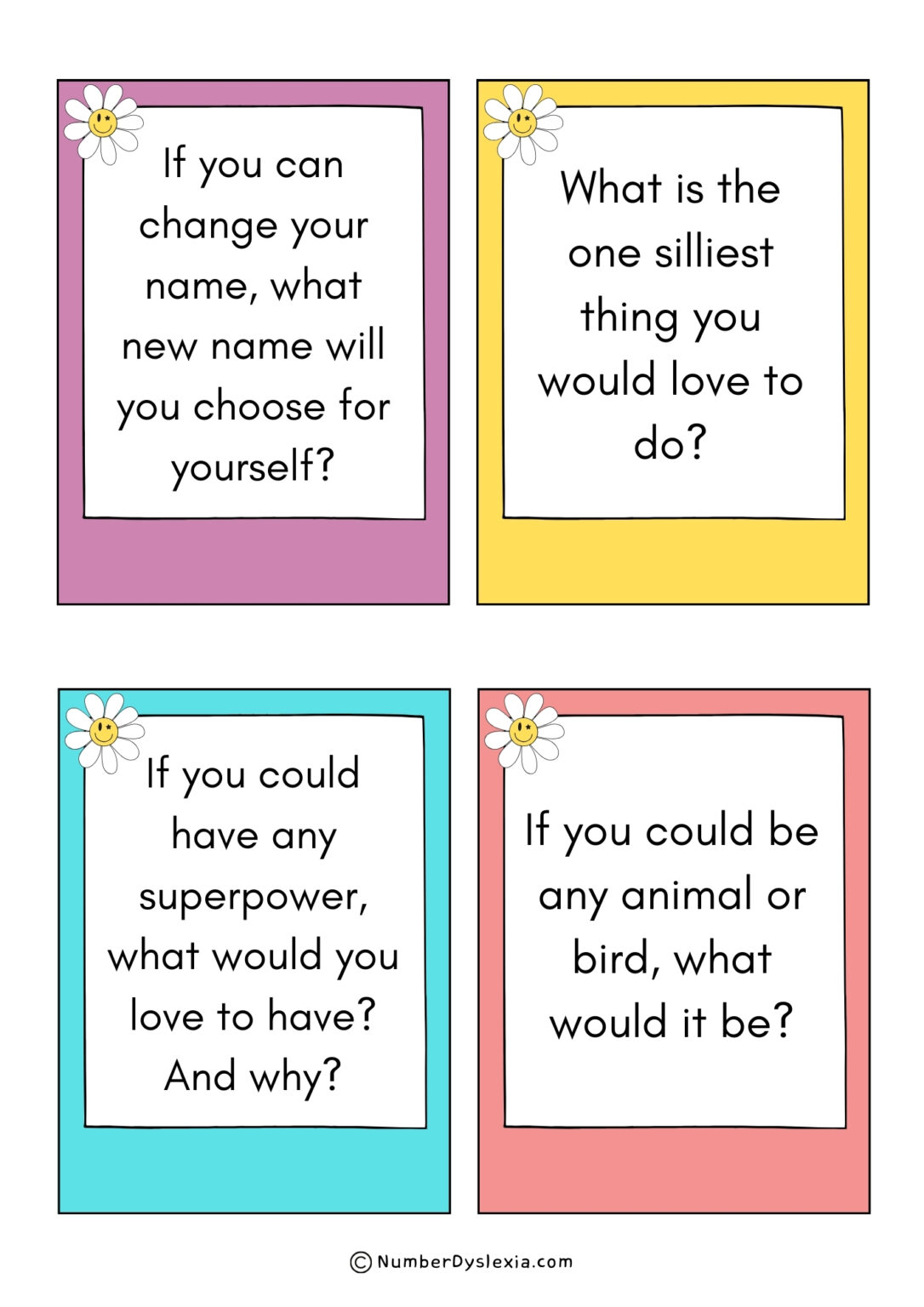 List Of Conversation Topics for Kids [Printable Included] - Number Dyslexia