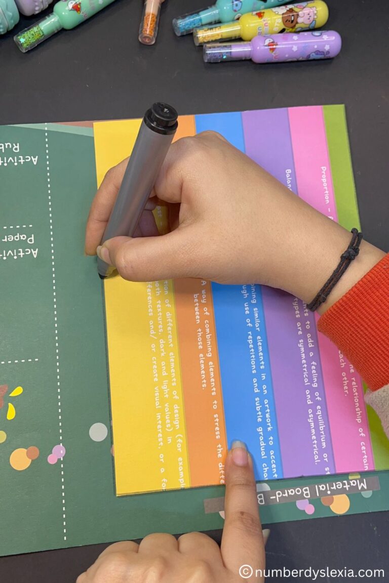 DIY Easy Handmade Journal - Number Dyslexia