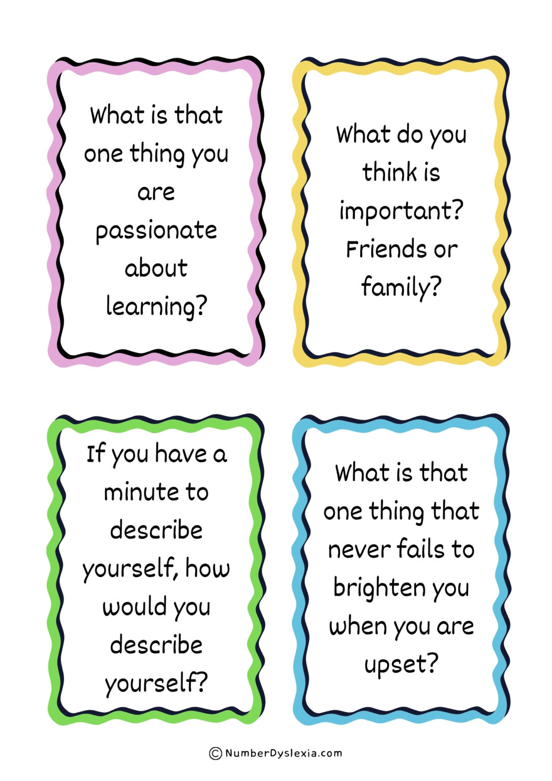 List Of Conversation Topics for Kids [Printable Included] - Number Dyslexia
