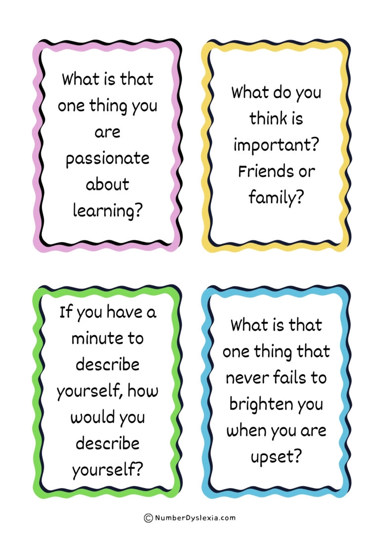 List Of Conversation Topics for Kids [Printable Included] - Number Dyslexia