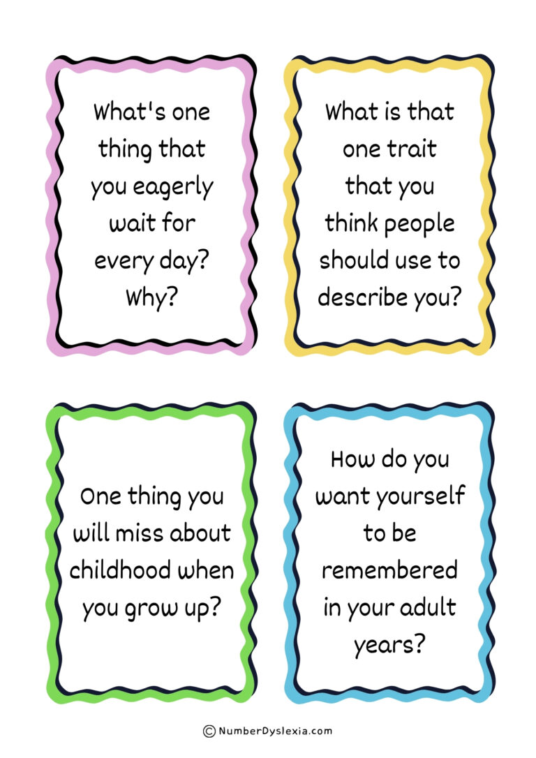 List Of Conversation Topics for Kids [Printable Included] - Number Dyslexia