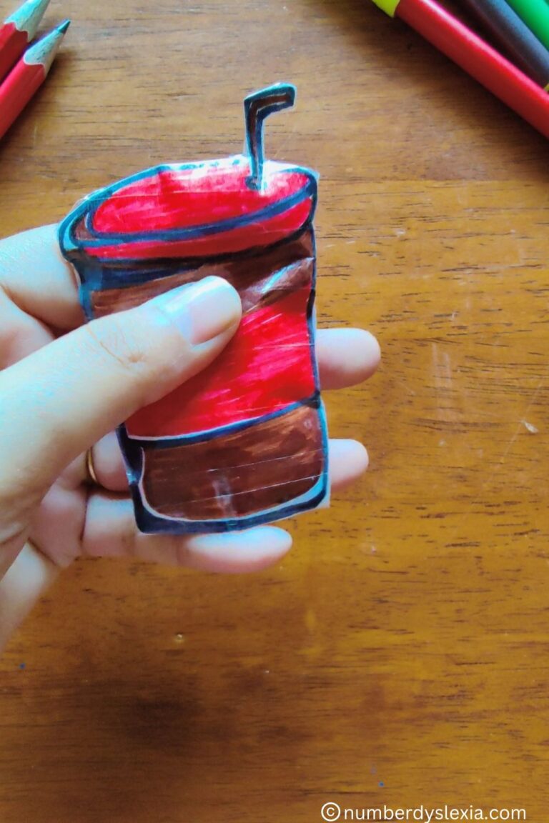 DIY Paper Squishy - Number Dyslexia