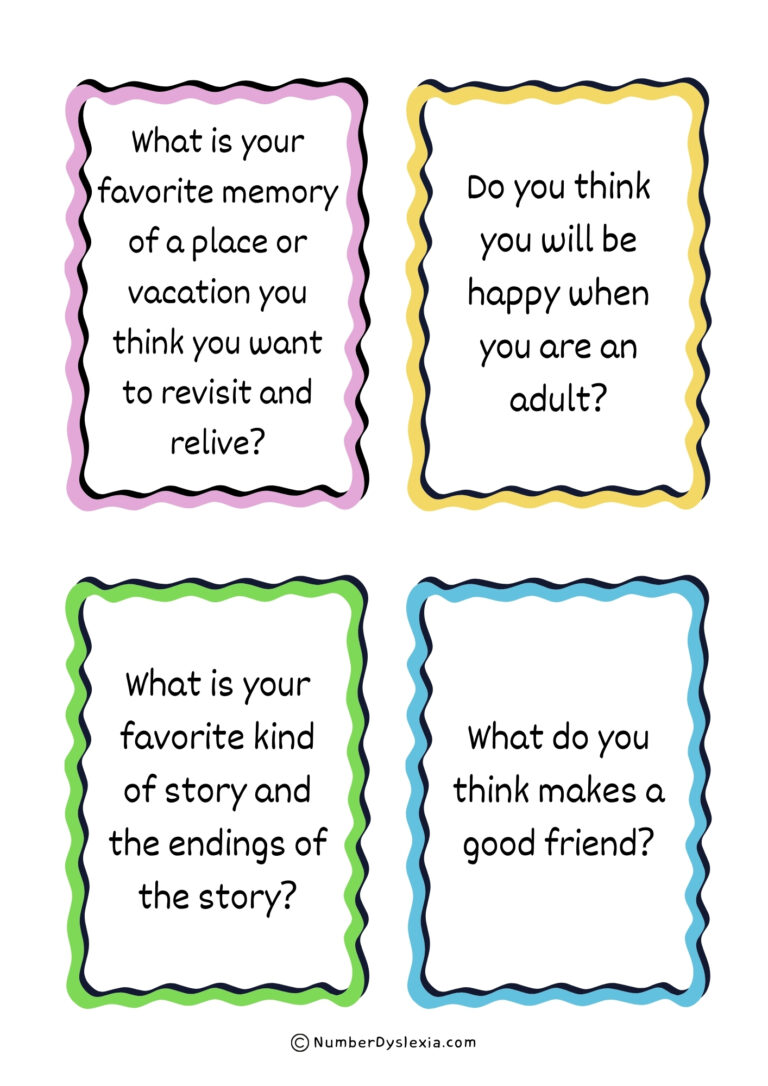 List Of Conversation Topics for Kids [Printable Included] - Number Dyslexia