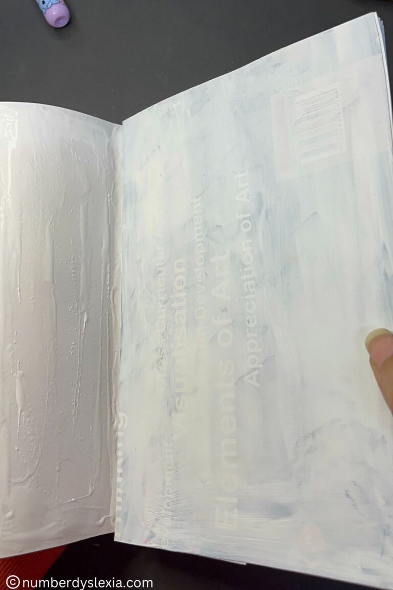 DIY Easy Handmade Journal - Number Dyslexia