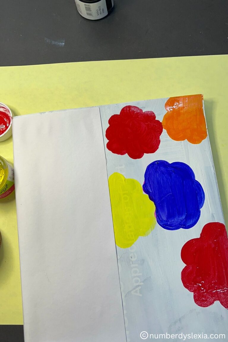 DIY Easy Handmade Journal - Number Dyslexia
