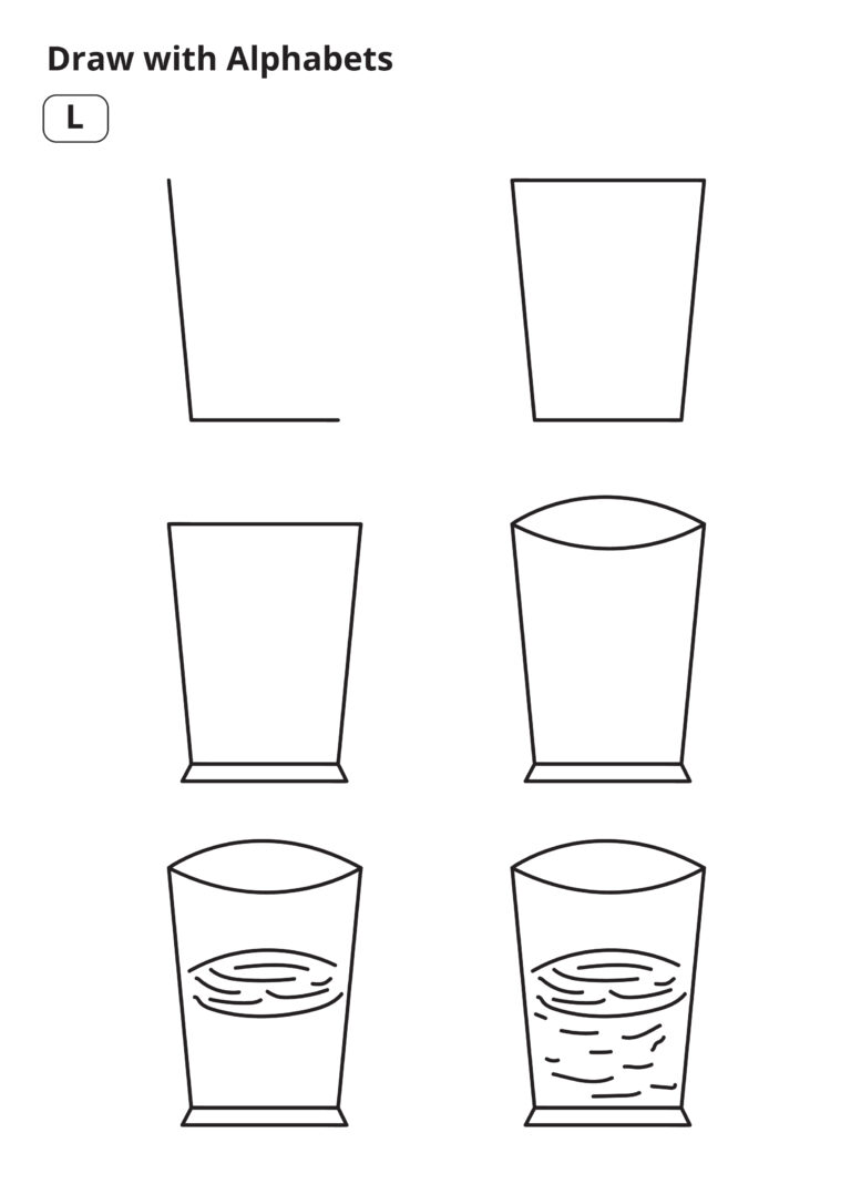 Drawing Ideas Using Alphabet and Numbers [Printable Included] - Number ...