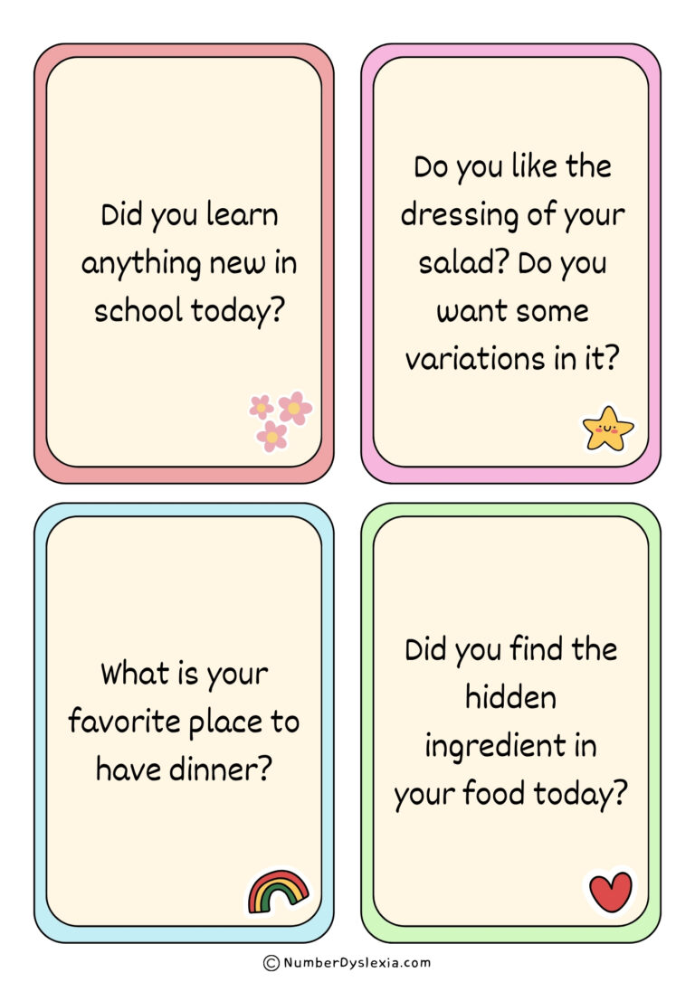List Of Conversation Topics for Kids [Printable Included] - Number Dyslexia