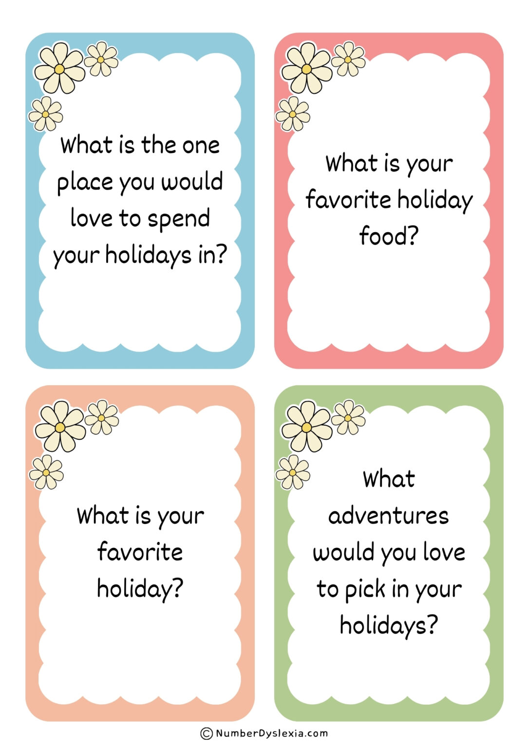 List Of Conversation Topics for Kids [Printable Included] - Number Dyslexia