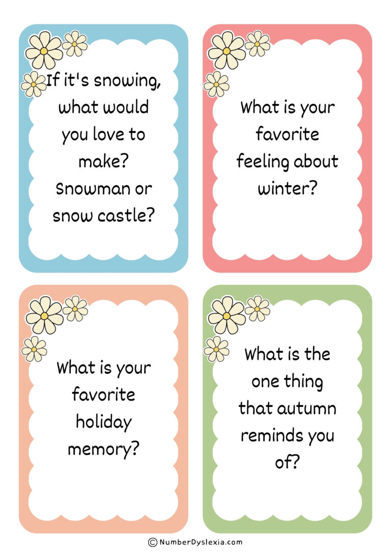 List Of Conversation Topics for Kids [Printable Included] - Number Dyslexia