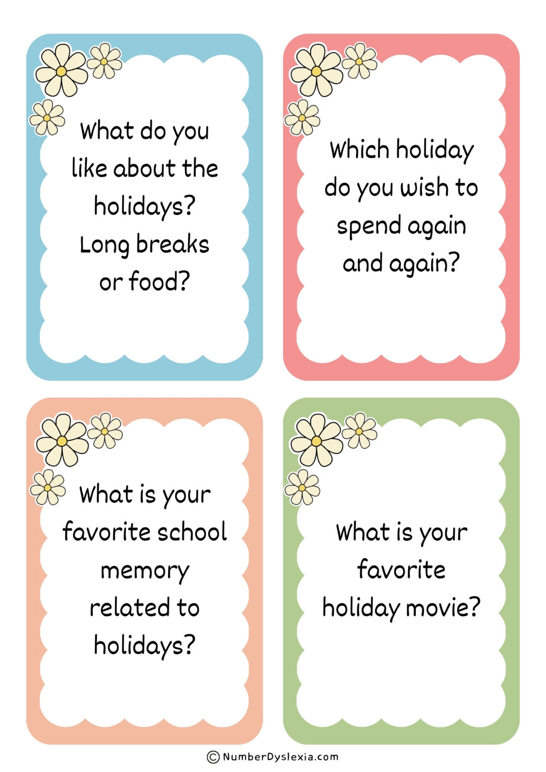 List Of Conversation Topics for Kids [Printable Included] - Number Dyslexia