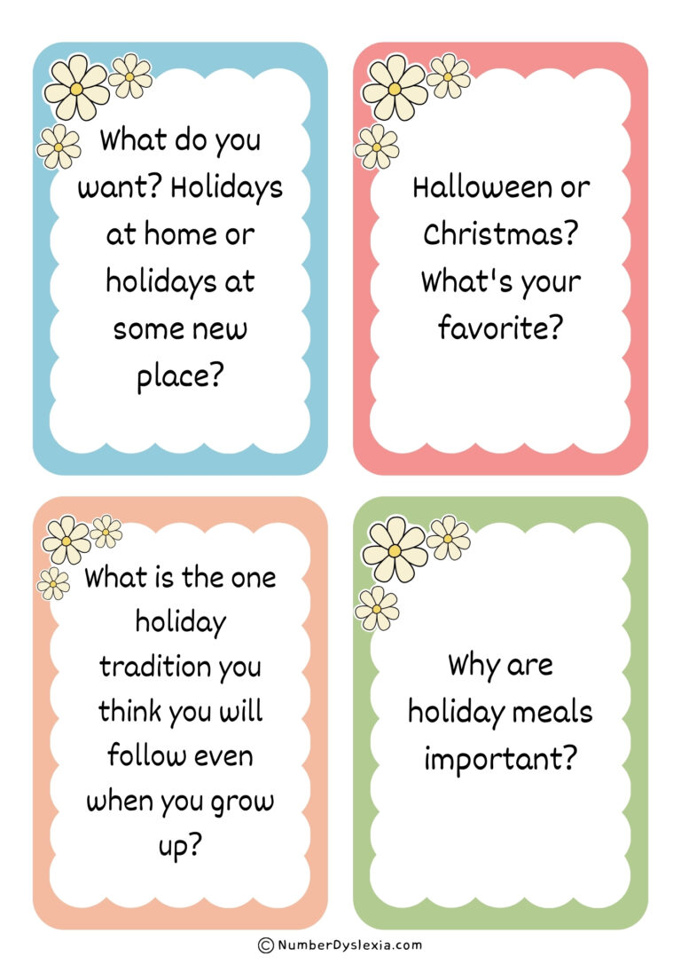 List Of Conversation Topics for Kids [Printable Included] - Number Dyslexia