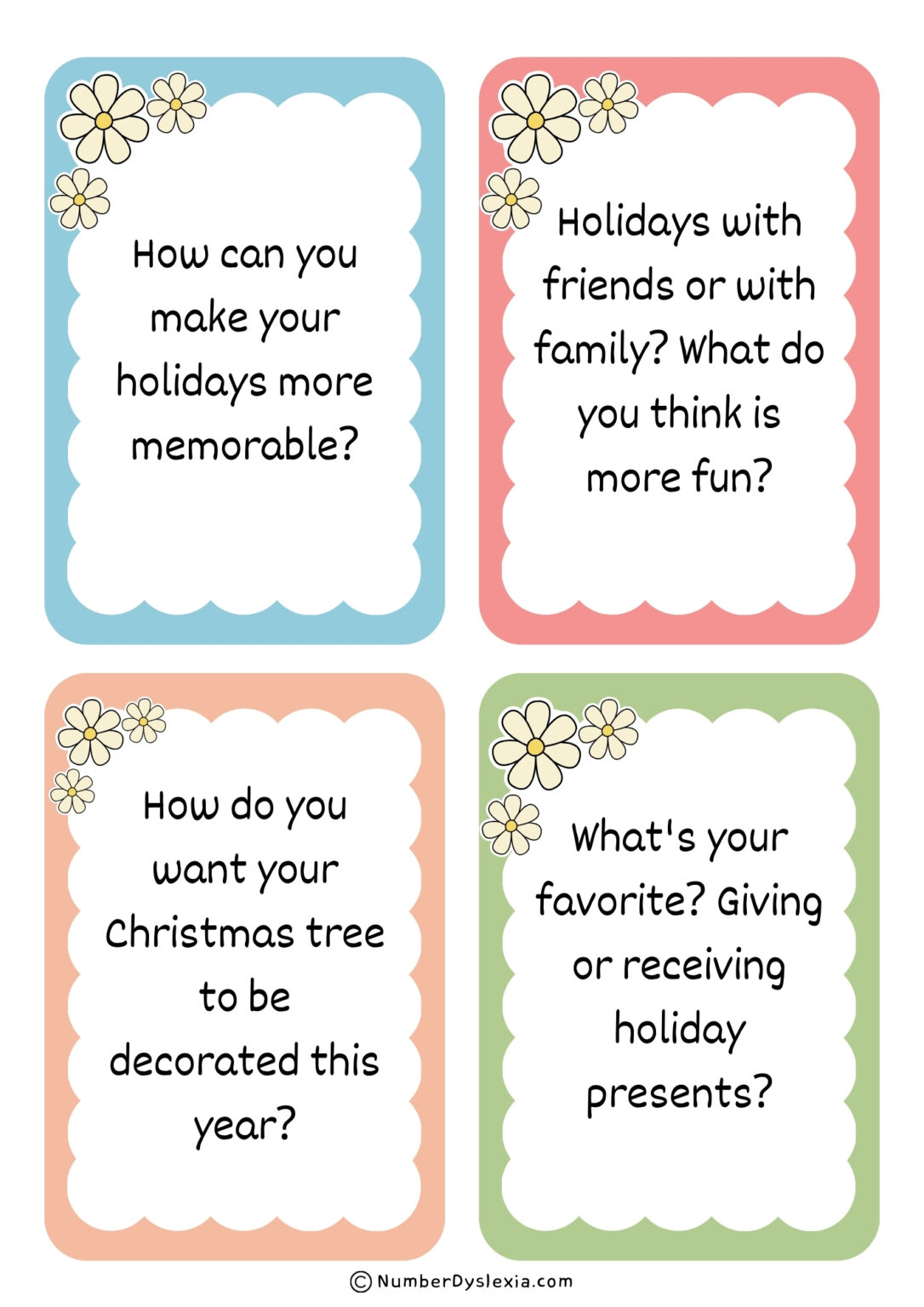 List Of Conversation Topics for Kids [Printable Included] - Number Dyslexia