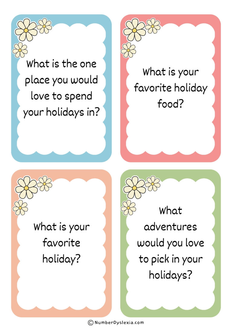 List Of Conversation Topics for Kids [Printable Included] - Number Dyslexia