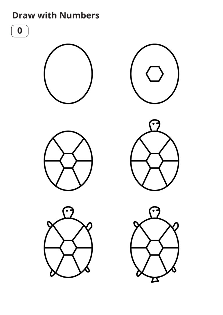 Drawing Ideas Using Alphabet and Numbers [Printable Included] - Number ...