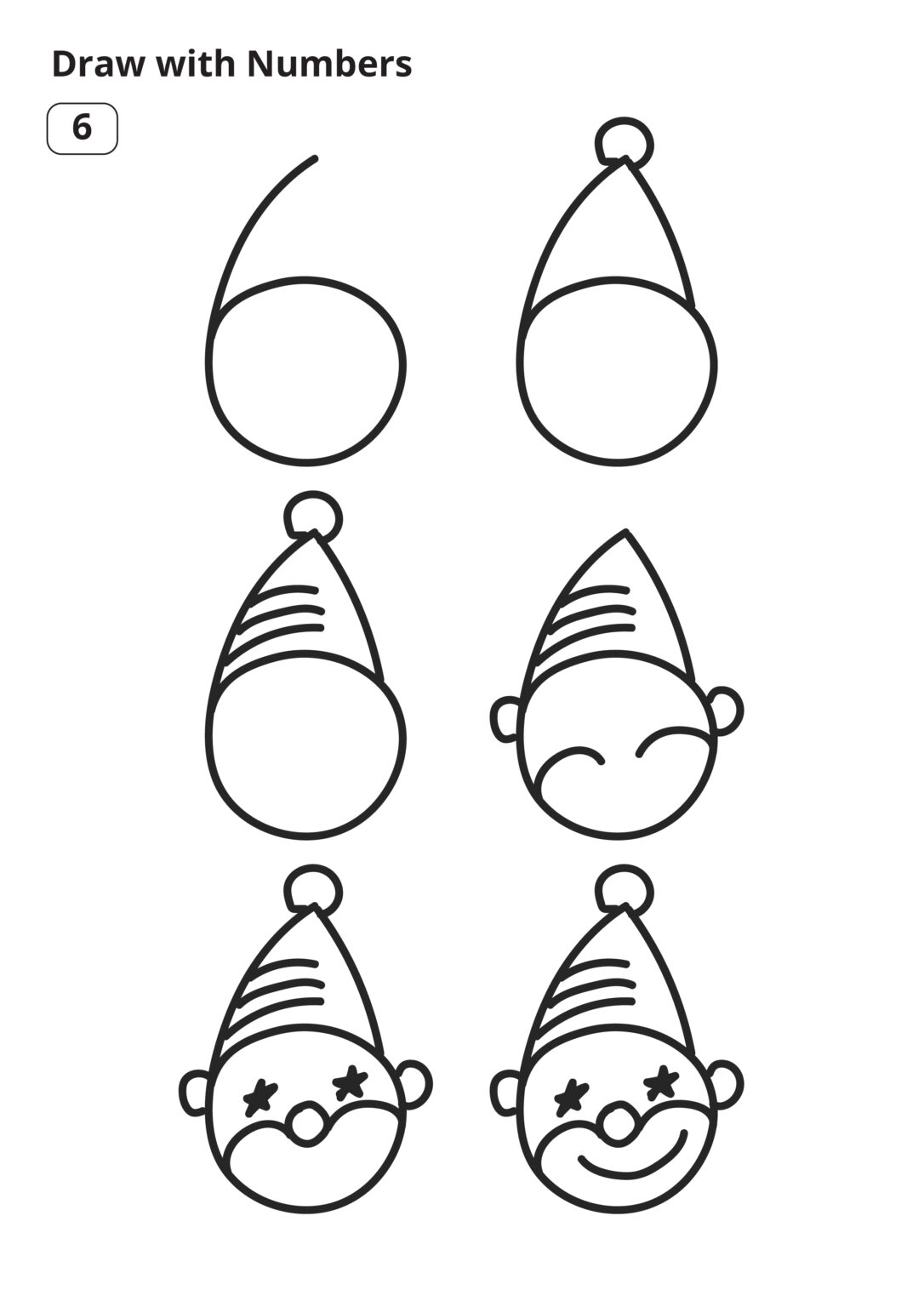 Drawing Ideas Using Alphabet and Numbers [Printable Included] - Number ...