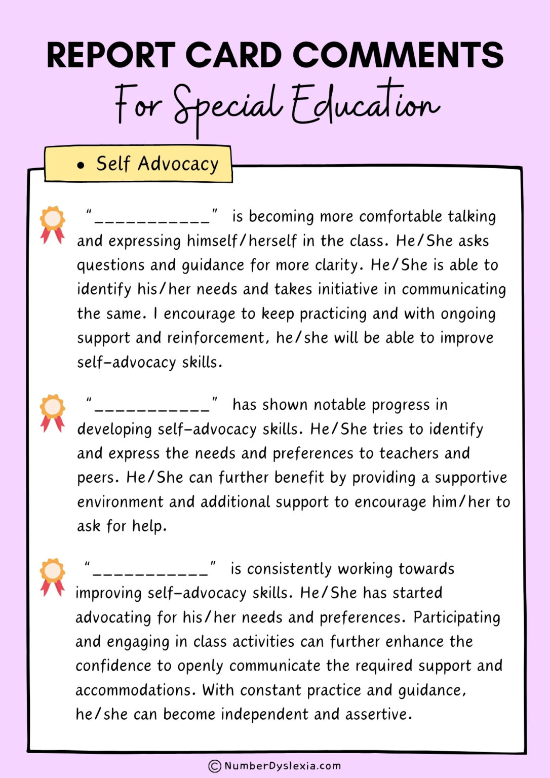 160 Report Card Comments For Students With Special Needs [PDF Included ...