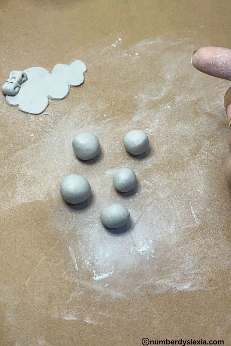 DIY Easy Clay Craft - Number Dyslexia