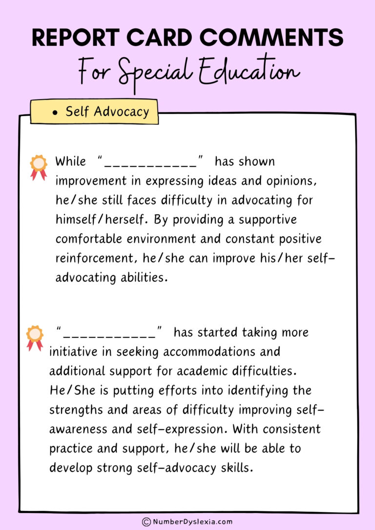 160 Report Card Comments For Students With Special Needs [PDF Included ...
