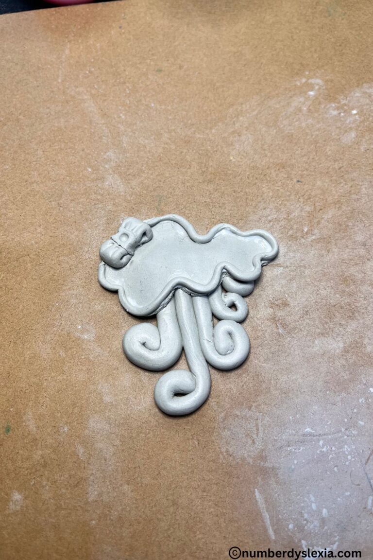 DIY Easy Clay Craft - Number Dyslexia