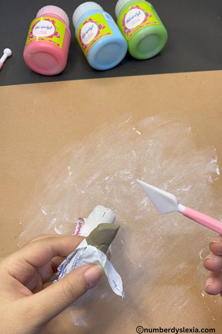 DIY Easy Clay Craft - Number Dyslexia