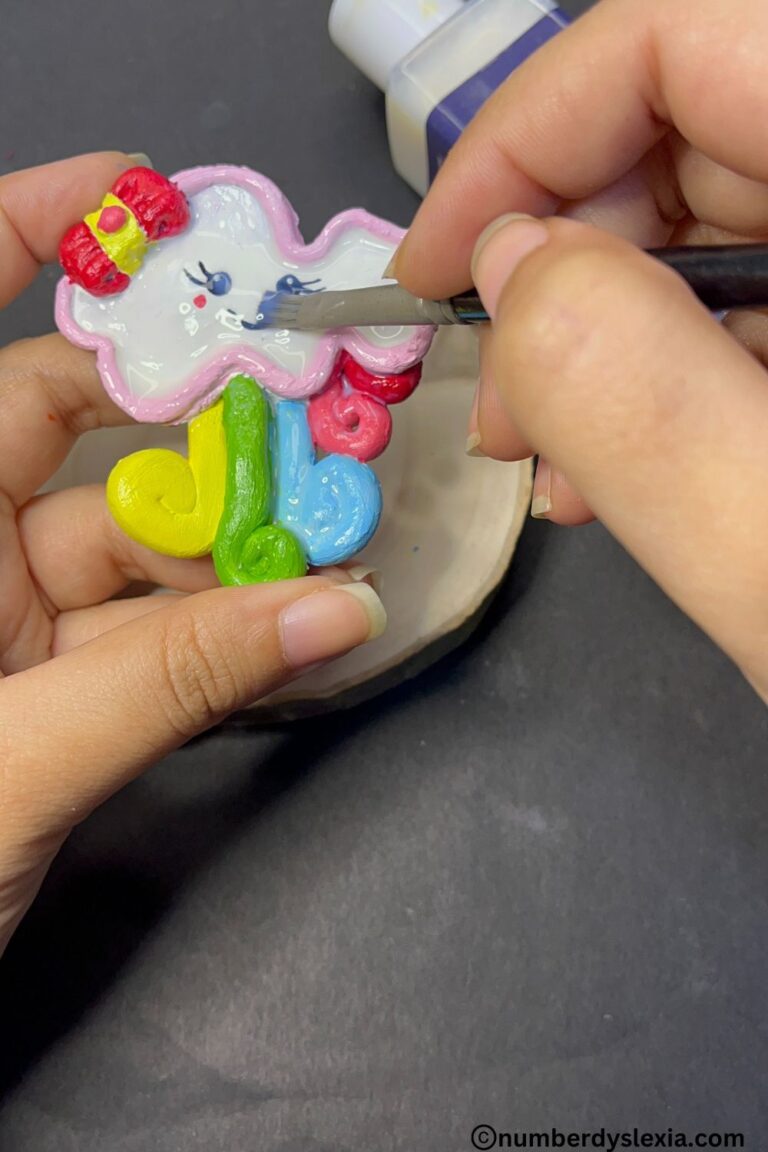 DIY Easy Clay Craft - Number Dyslexia