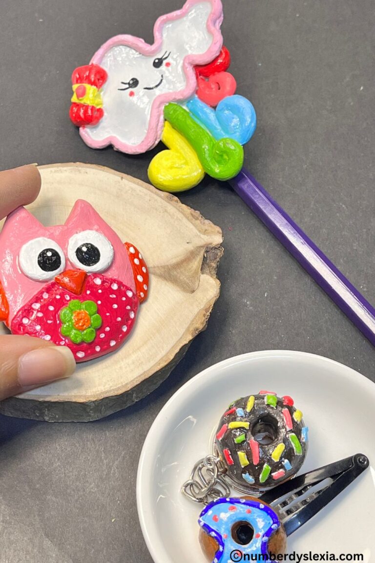 DIY Easy Clay Craft - Number Dyslexia