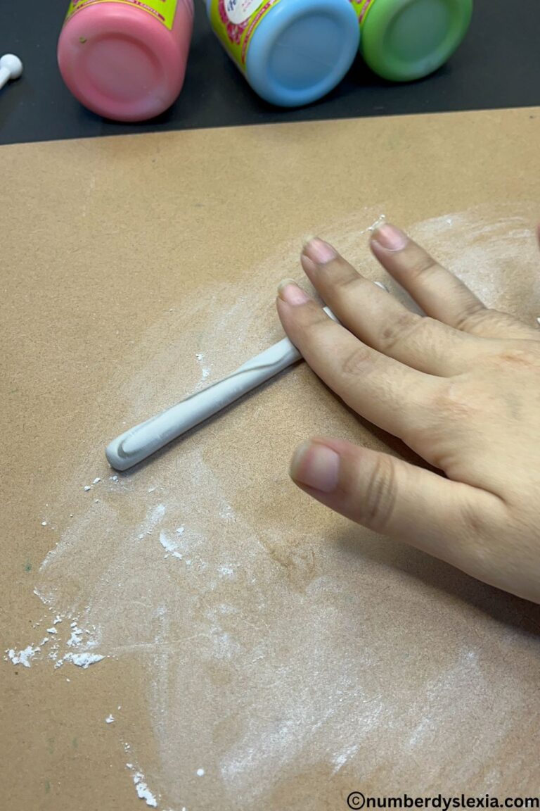 DIY Easy Clay Craft - Number Dyslexia