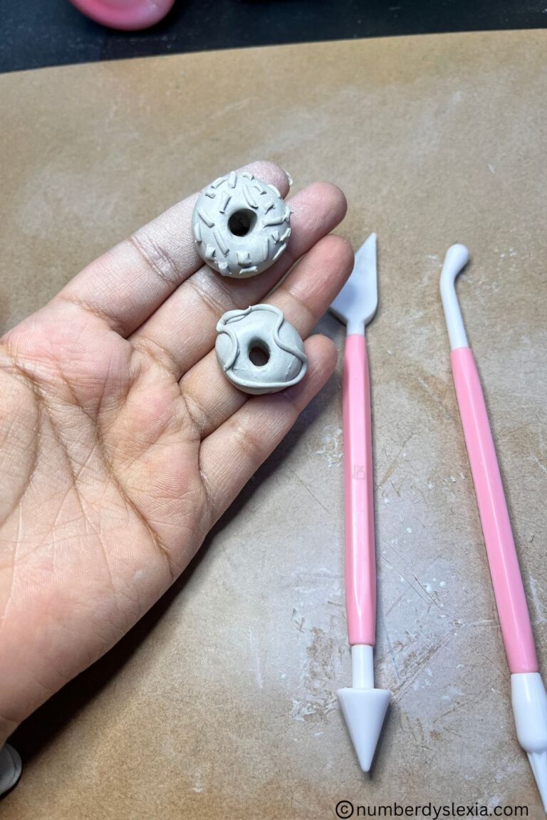 DIY Easy Clay Craft - Number Dyslexia