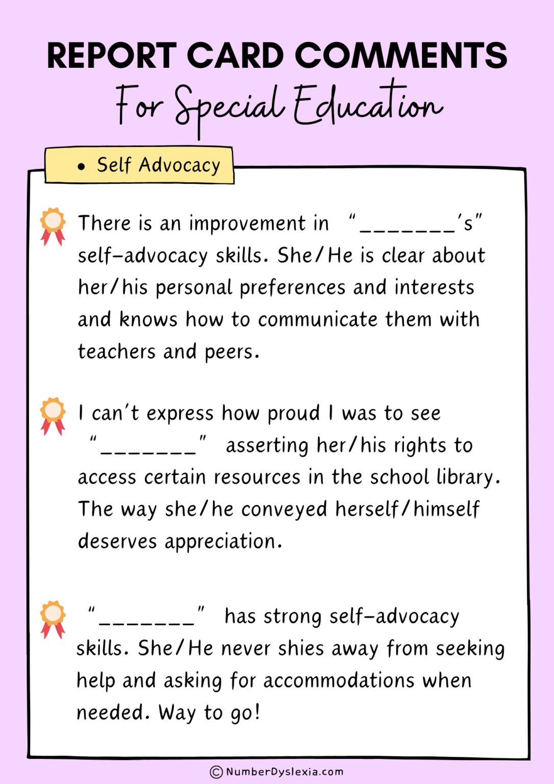 160 Report Card Comments For Students With Special Needs [PDF Included ...