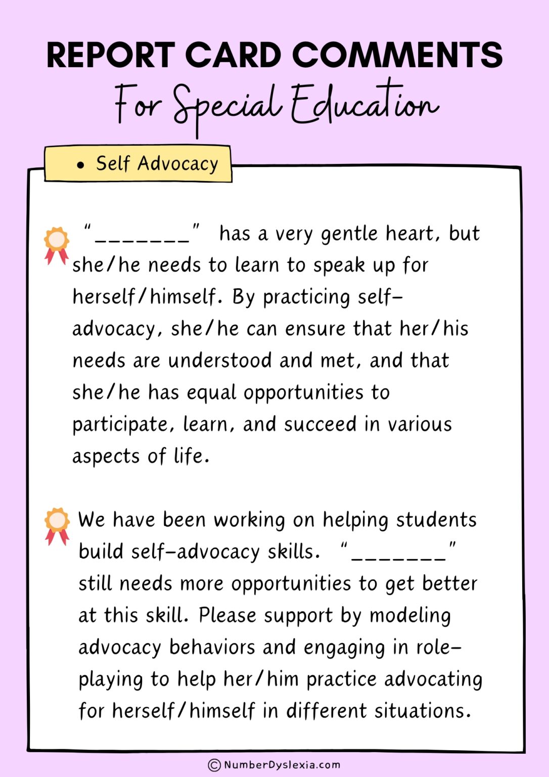 160 Report Card Comments For Students With Special Needs [PDF Included ...