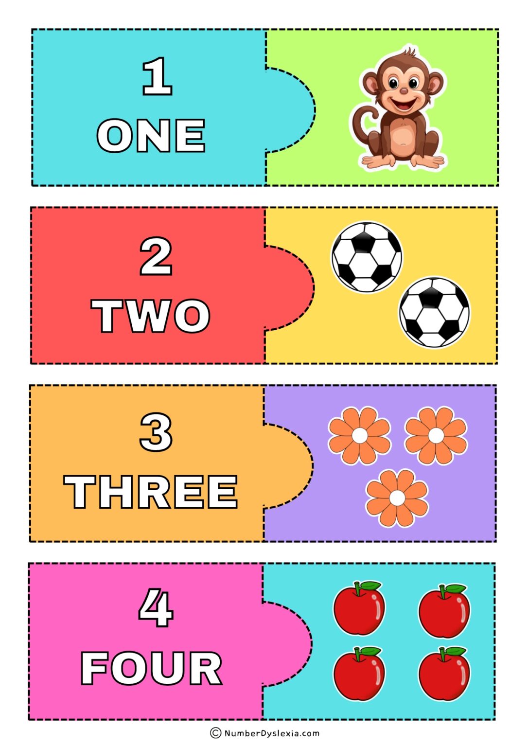 DIY: Make Fun Number Puzzles At Home - Number Dyslexia