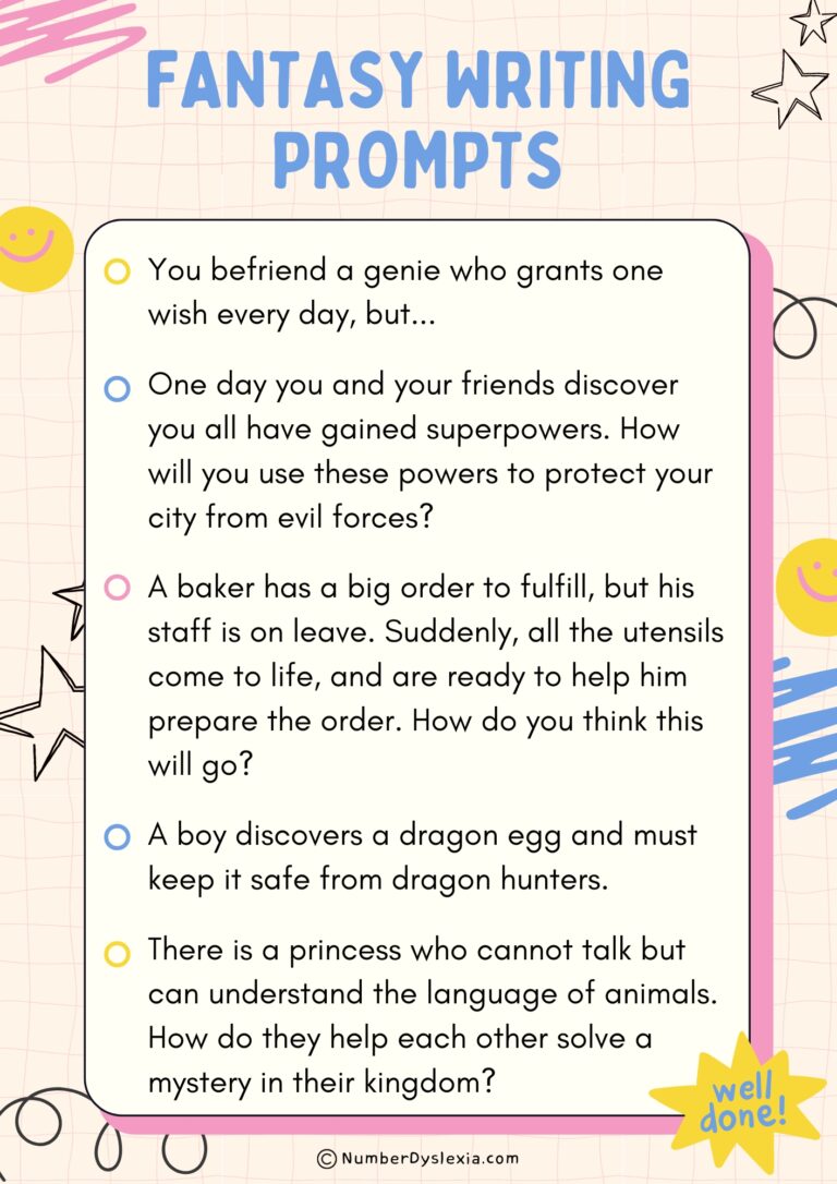 50 Fantasy Writing Prompts For Beginners - Number Dyslexia