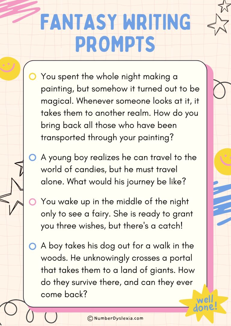 50 Fantasy Writing Prompts For Beginners - Number Dyslexia