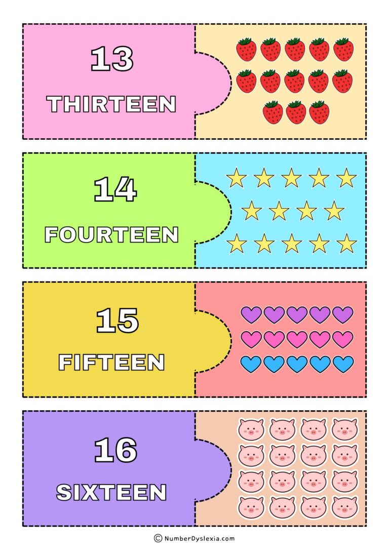 DIY: Make Fun Number Puzzles At Home - Number Dyslexia