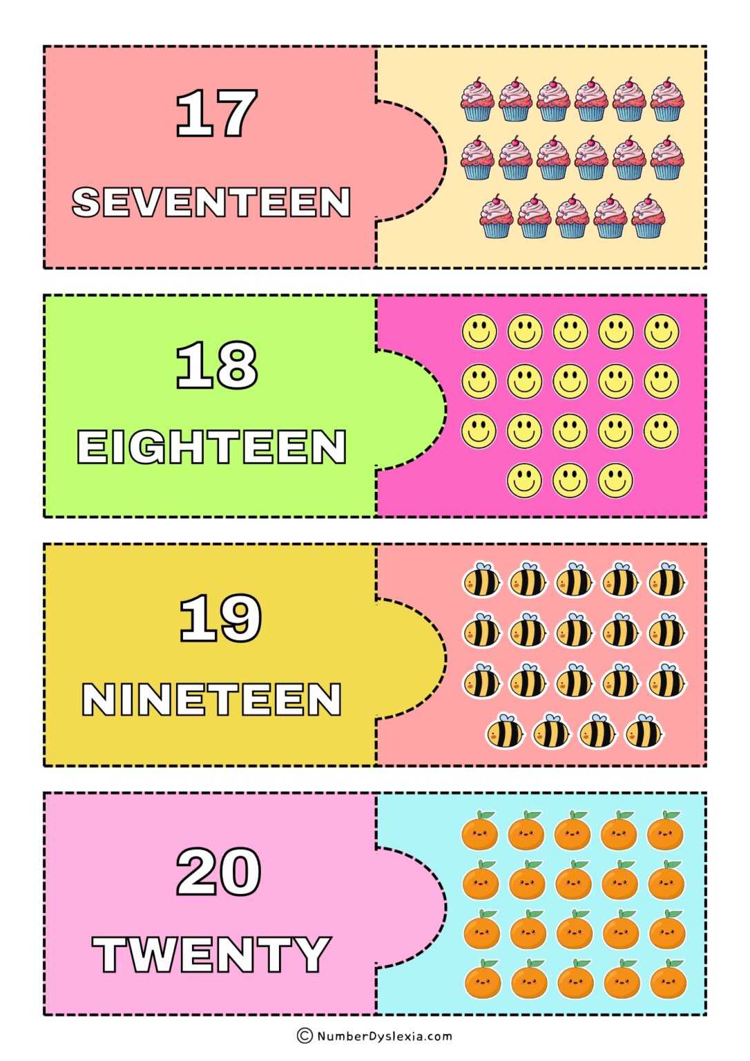 DIY: Make Fun Number Puzzles At Home - Number Dyslexia