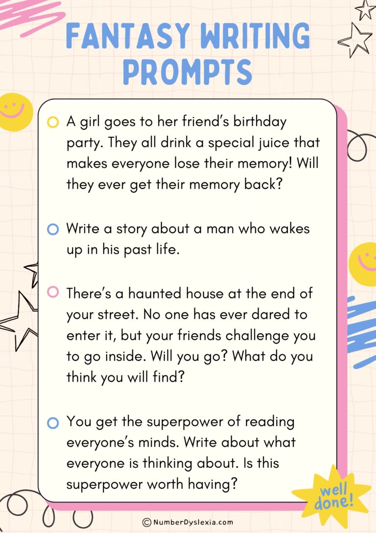 50 Fantasy Writing Prompts For Beginners - Number Dyslexia