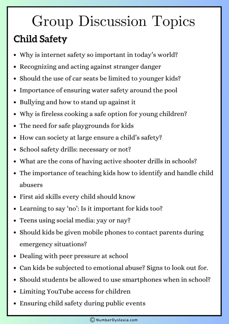 List Of 200 Group Discussion Topics [PDF Included] - Number Dyslexia